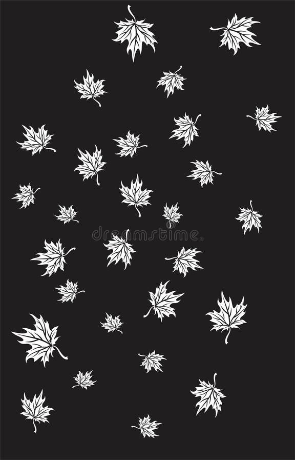 Seamless Pattern with Maple Branches Vector Cdr X6 Stock Vector ...