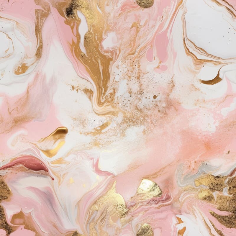 Seamless Pattern with Marble. Decorative Acrylic Paint Pouring Rock ...