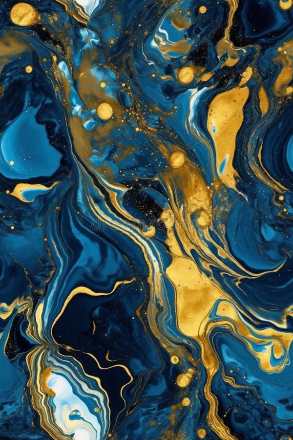 Seamless Pattern with Marble. Decorative Acrylic Paint Pouring Rock ...