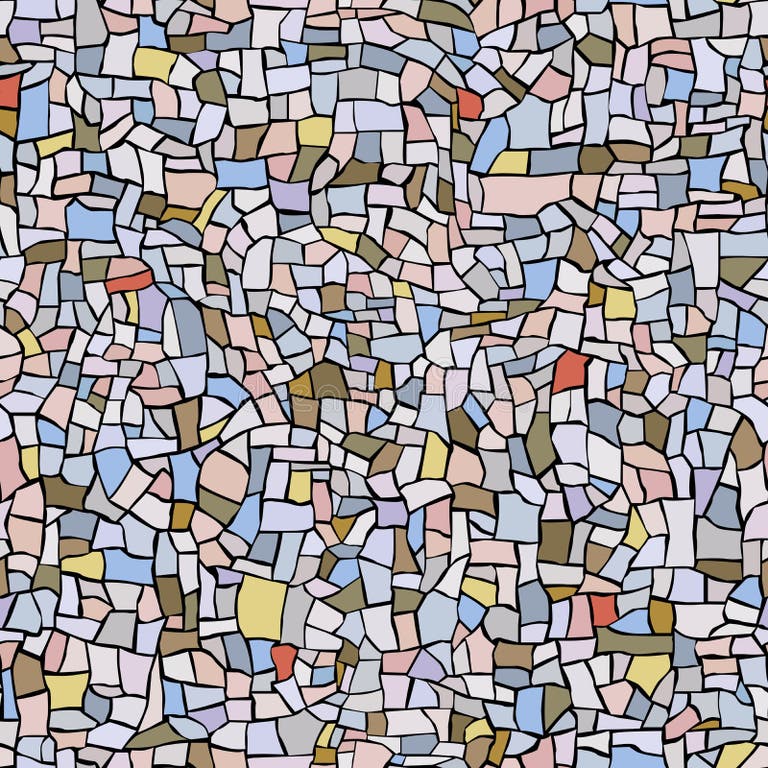 Seamless Pattern of Marble Mosaic. Stock Vector - Illustration of colorful, mosaic: 36176711