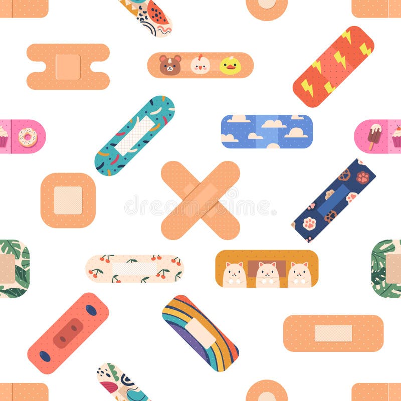Band Aid Pattern Stock Illustrations – 411 Band Aid Pattern Stock ...