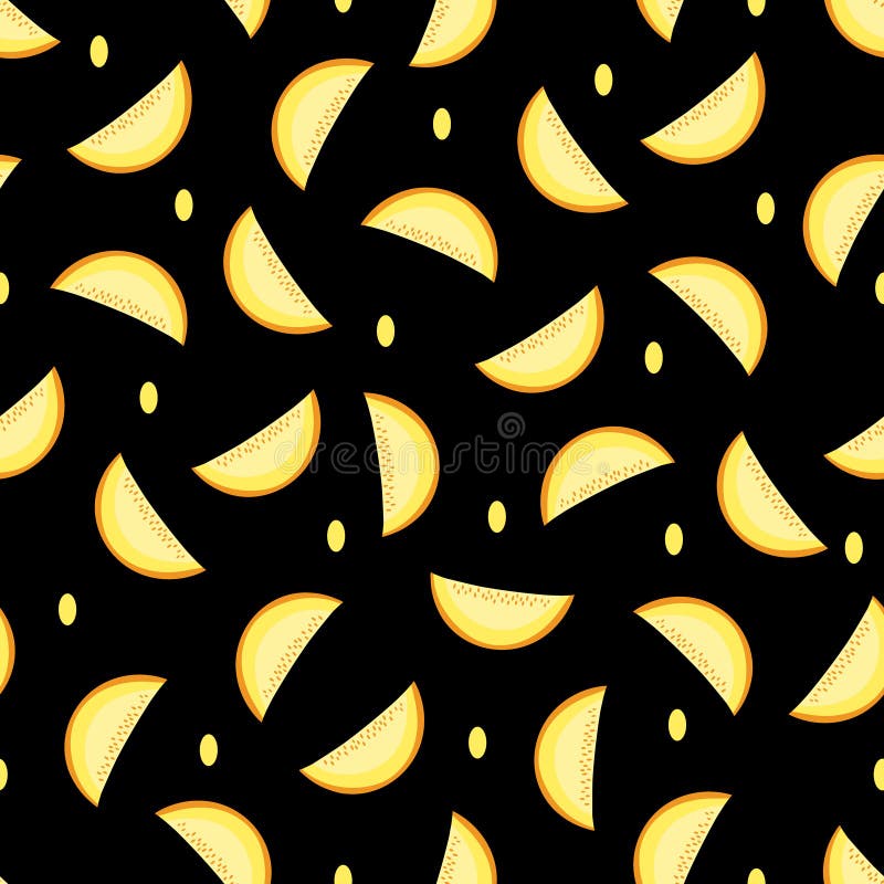 Melon set. Vector stock vector. Illustration of slice - 63385204