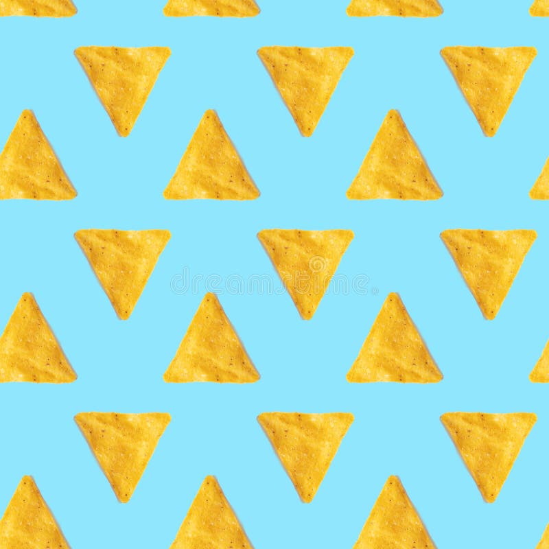 Seamless Pattern of Mexican Corn Chips Stock Illustration ...