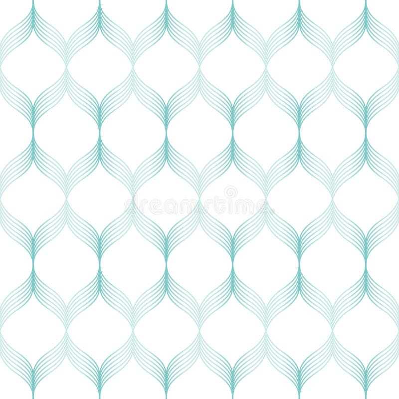 Seamless Pattern with Mint Green Gradient Geometric Shapes Stock Vector ...