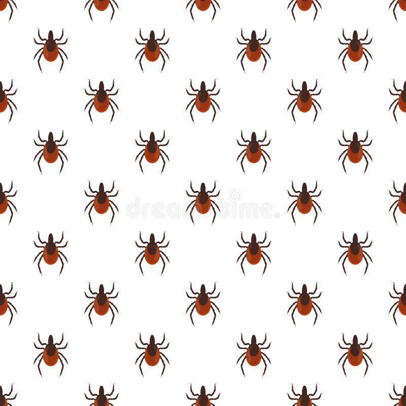 Seamless Pattern with Mites Flat Style, Vector Illustration Stock ...