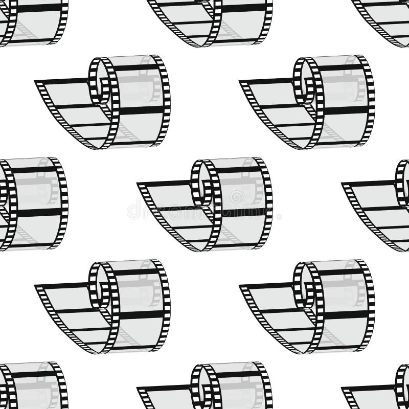 Seamless Pattern. 35mm Film Roll. Realistic 3D Image Stock Vector ...