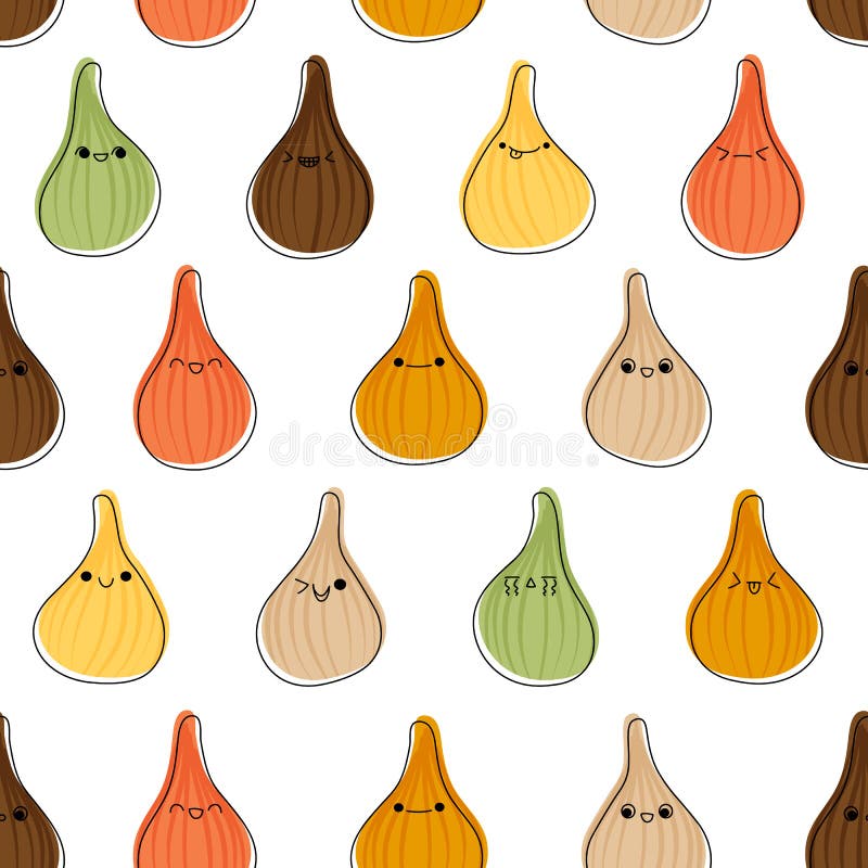 Seamless Pattern with Modak Characters Vector Illustration Stock Vector ...