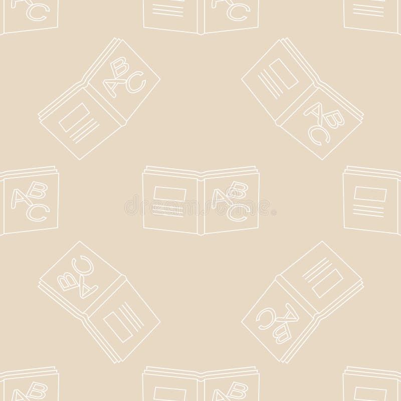 Seamless Pattern Outline Decorative Books Stock Illustrations – 436 ...