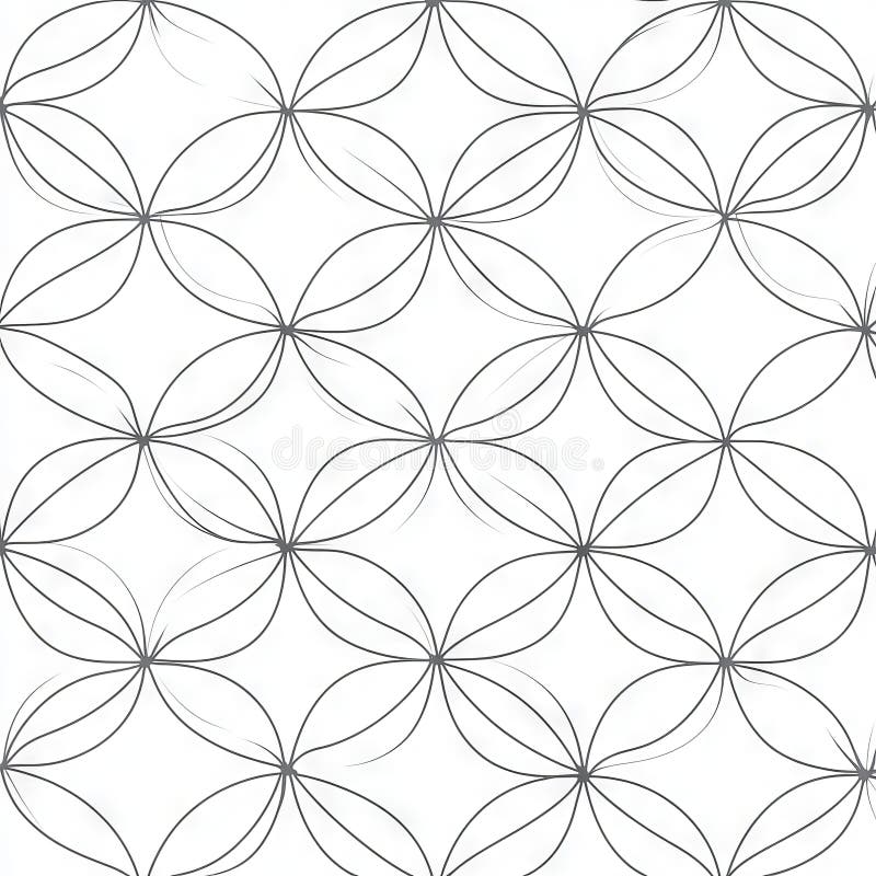 Seamless Pattern of Modern Sacred Geometry, Flower of Life, Abstract ...