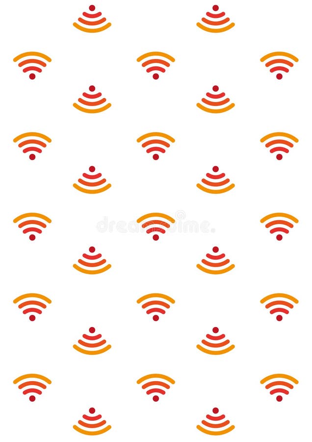 Seamless Pattern. Modern Stylish Texture. Free Wi-Fi Icon Stock ...