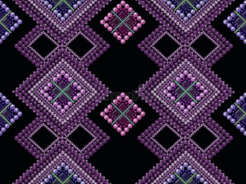 Seamless Pattern Modern Texture Abstract Background with Beads Stock ...