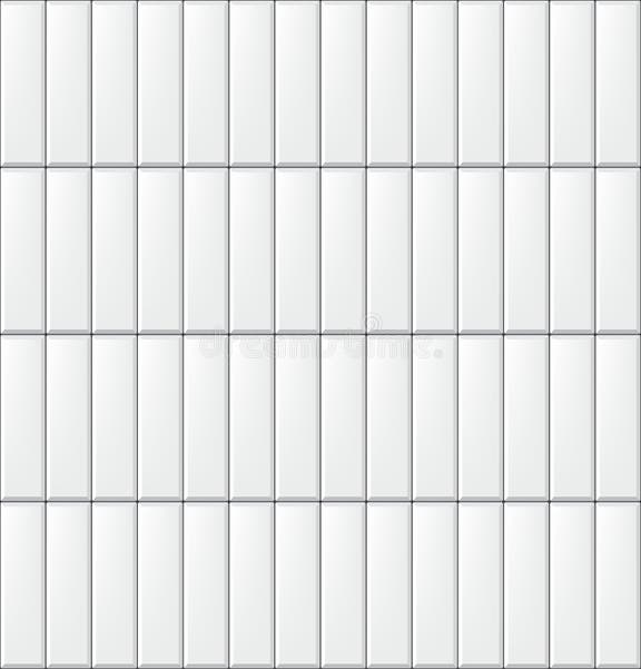 Seamless Pattern with Modern Vertical Rectangular White Tiles ...