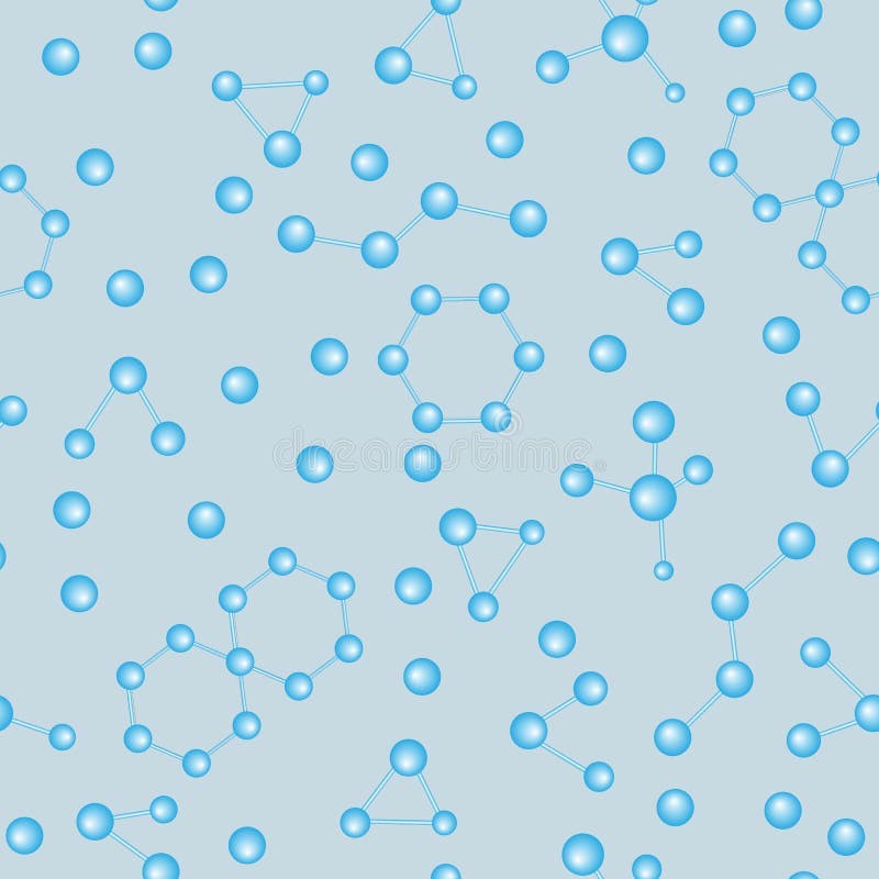 Seamless Pattern with Molecular Structure Abstract Chemical Background ...