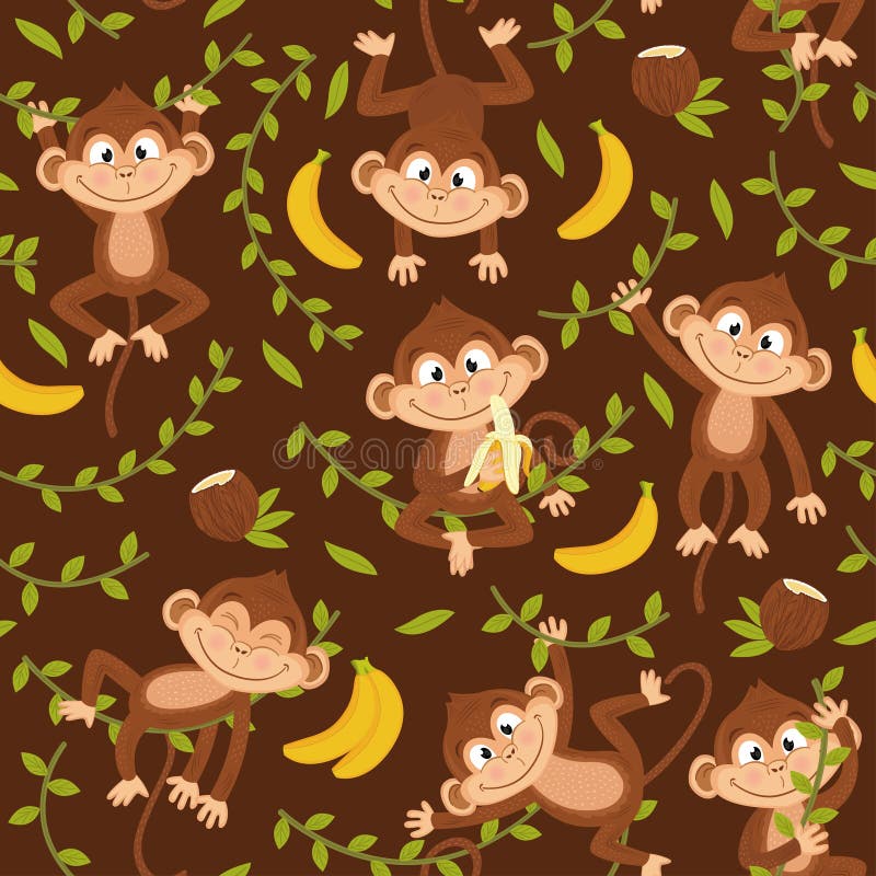 Monkey Background Stock Illustrations – 29,833 Monkey Background Stock ...