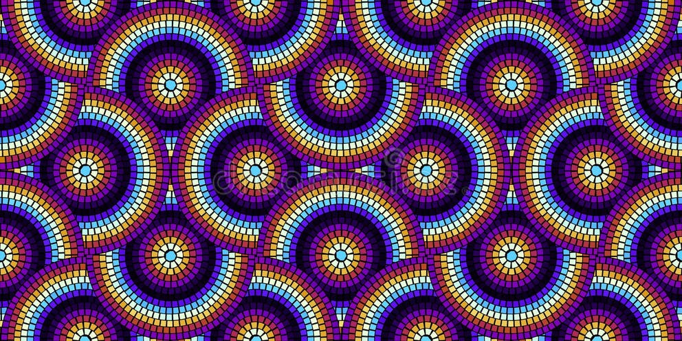 Illustration Seamless Mosaic Pattern Stock Illustrations – 349,766 ...