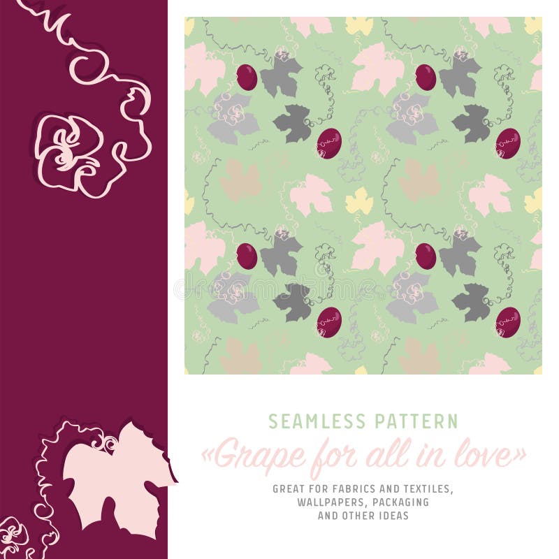 Grapes Motif Stock Illustrations – 143 Grapes Motif Stock Illustrations ...
