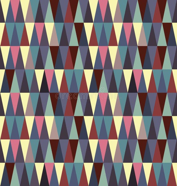 Seamless Pattern of Multi Colored Bright Triangles Stock Vector ...
