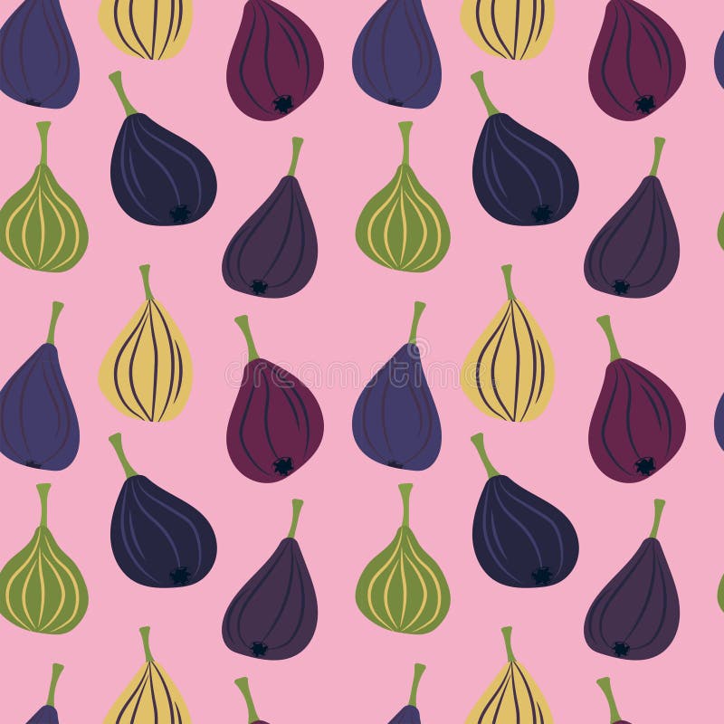 Multicolored figs pattern stock vector. Illustration of figs - 173338471