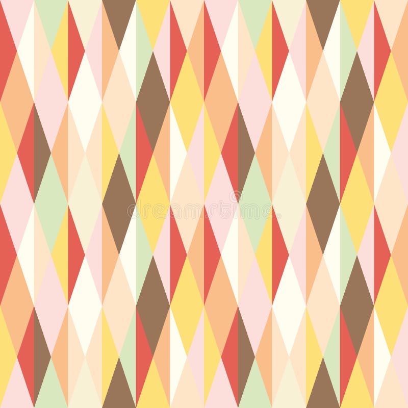 Seamless Pattern of Multi-colored Geometric Shapes Stock Vector ...