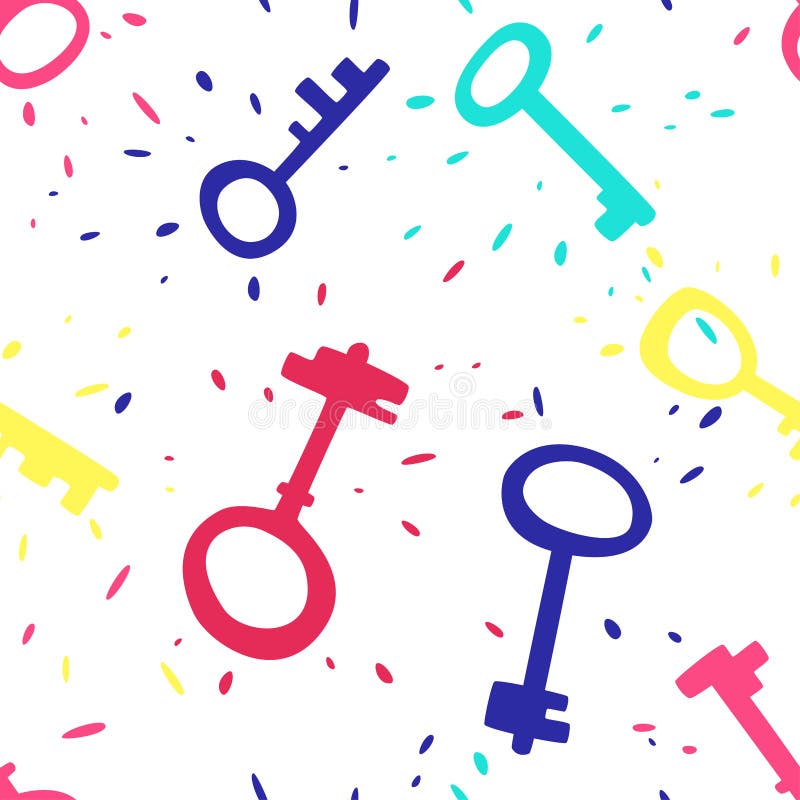 Colored Keys Pattern Background Stock Illustrations – 151 Colored Keys ...