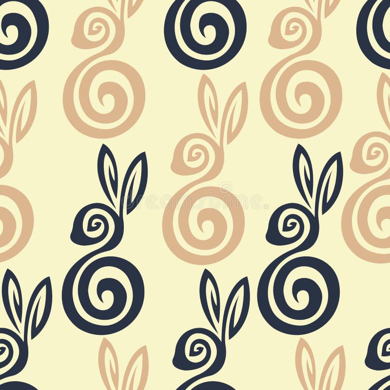 Seamless Pattern with Multi-colored Rabbits and Hares. Design for ...