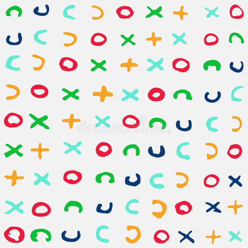 Seamless Pattern with Multi-coloredshapes Stock Vector - Illustration ...