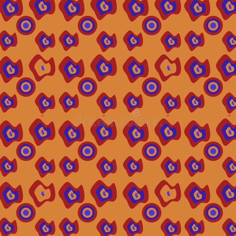 Seamless Pattern of Multi Colour Wave Texture Paint Stock Illustration ...