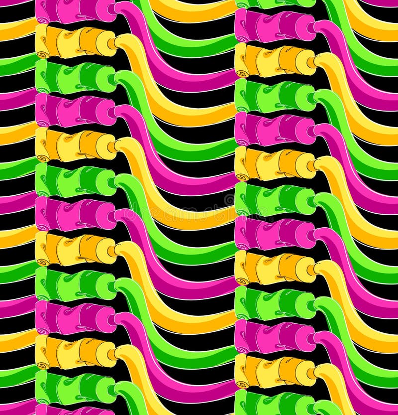 Paint Tubes Pattern stock vector. Illustration of paint - 103089407