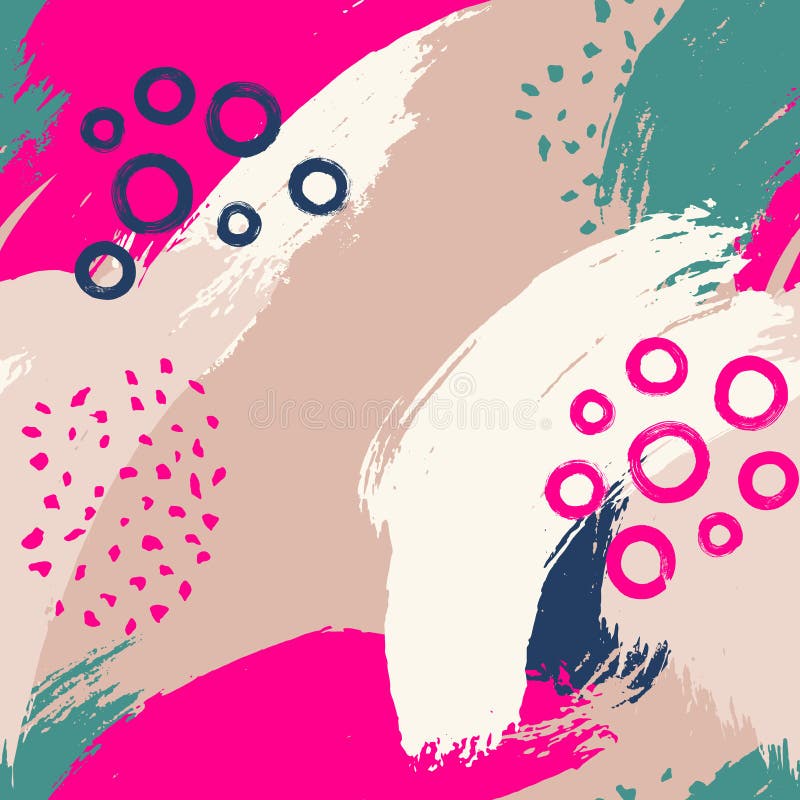 Seamless Pattern with Multicolor Stains. Colorful Abstract Background ...