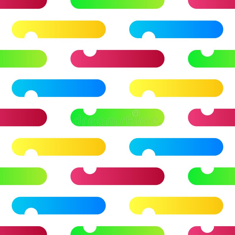 Seamless Pattern with Multicolored Stripes Stock Illustration ...