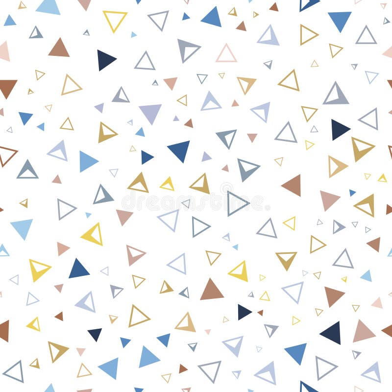 Seamless Pattern of Multicolored Triangles. Template for Textures ...