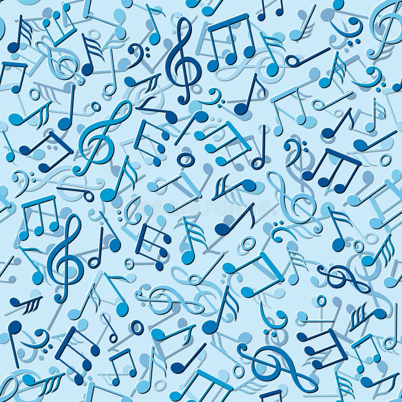 Seamless Pattern With Music Notes Royalty Free Stock Photography ... Seamless Pattern With Music Notes Royalty Free Stock Photography ...