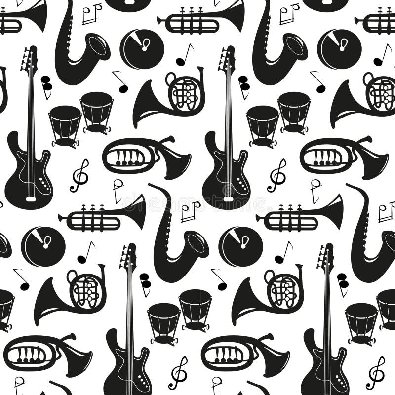 Set of Musical Instruments. Stock Vector - Illustration of concert ...