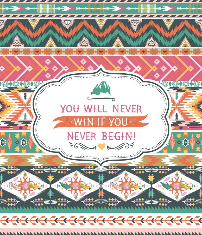 Nine Native American Labels Stock Vector - Illustration of circle ...