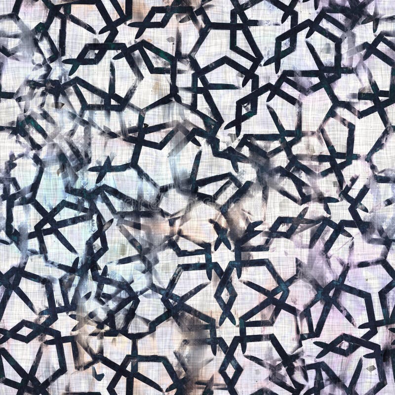 Seamless Pattern in Navy, High Contrast Geometric Stock Photo - Image ...