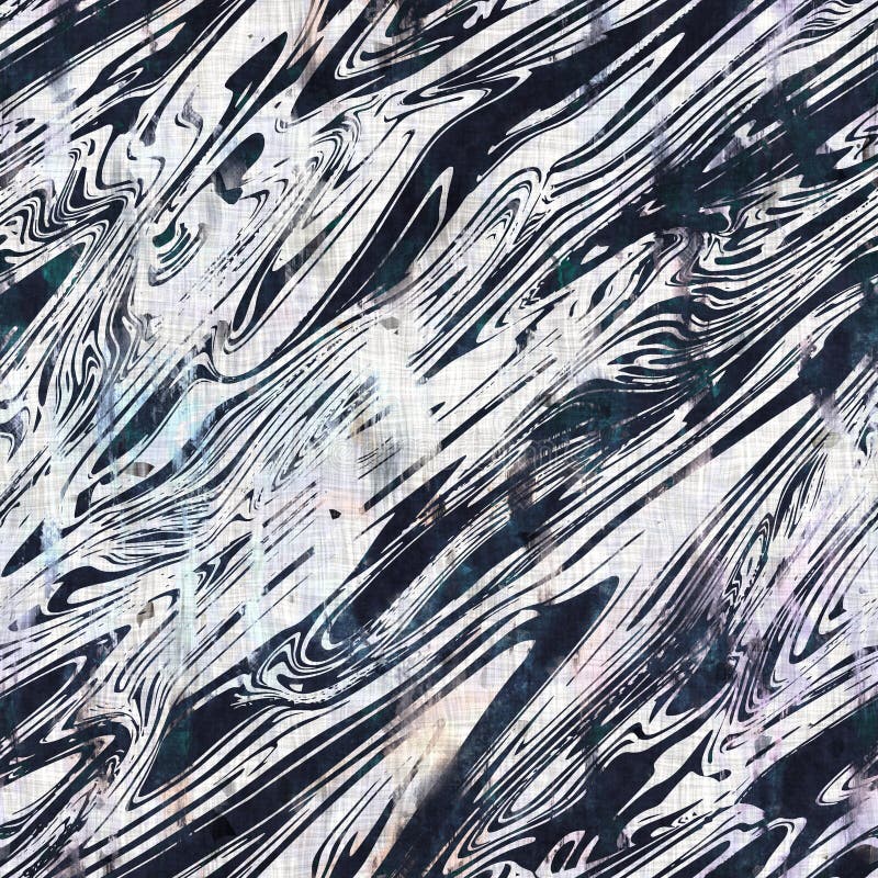 Seamless Pattern in Navy and White High Contrast Stock Illustration ...