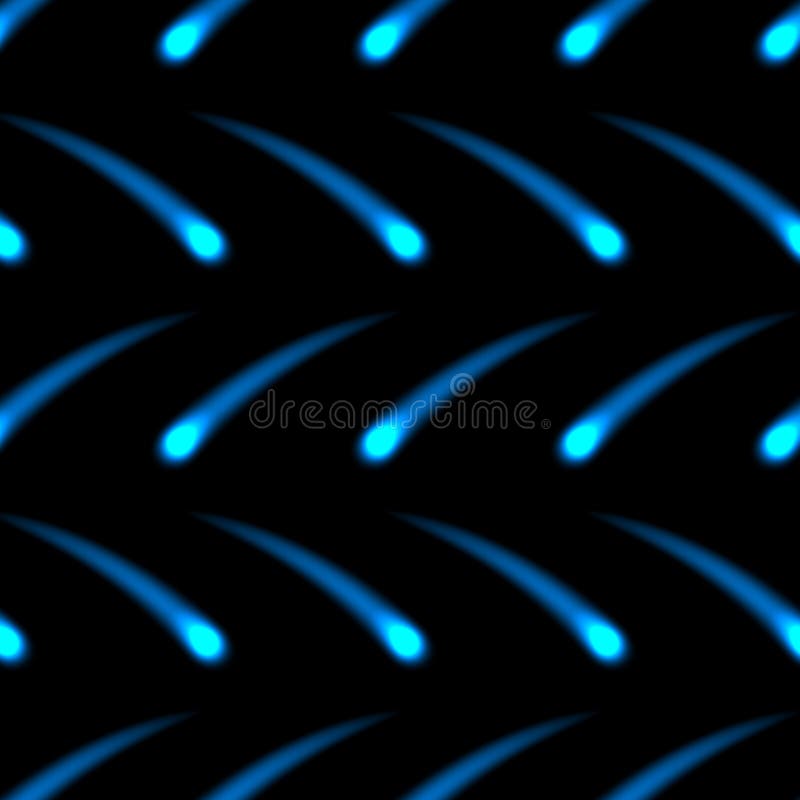 Neon Light Effects Comet Tails Seamless Pattern Stock Vector ...