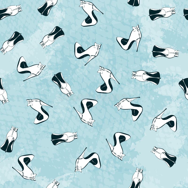 Seamless Pattern with Nice Accessories and Clothes, Vector Stock Vector ...