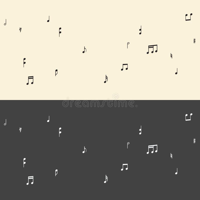 Seamless pattern of notes stock vector. Illustration of line - 97180546