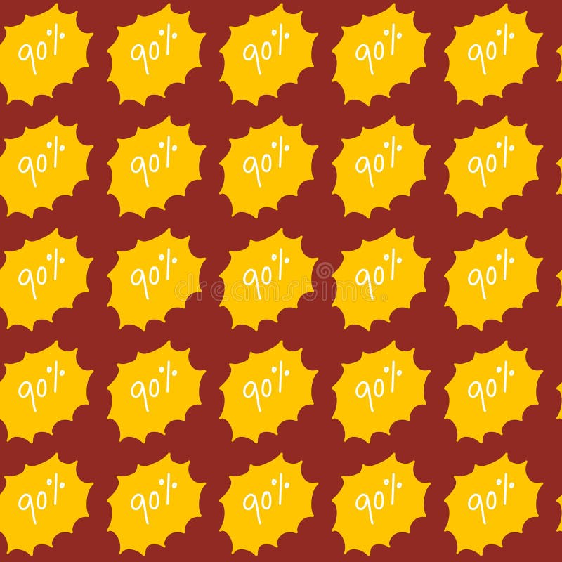 Seamless Pattern of Number 90 Stock Illustration - Illustration of ...