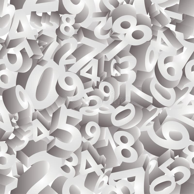 Numbers Pattern Repeating Stock Illustrations – 240 Numbers Pattern ...