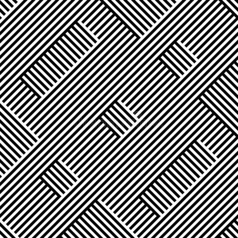 Seamless Pattern with Oblique Black Bands (2), Modern Stylish Image ...