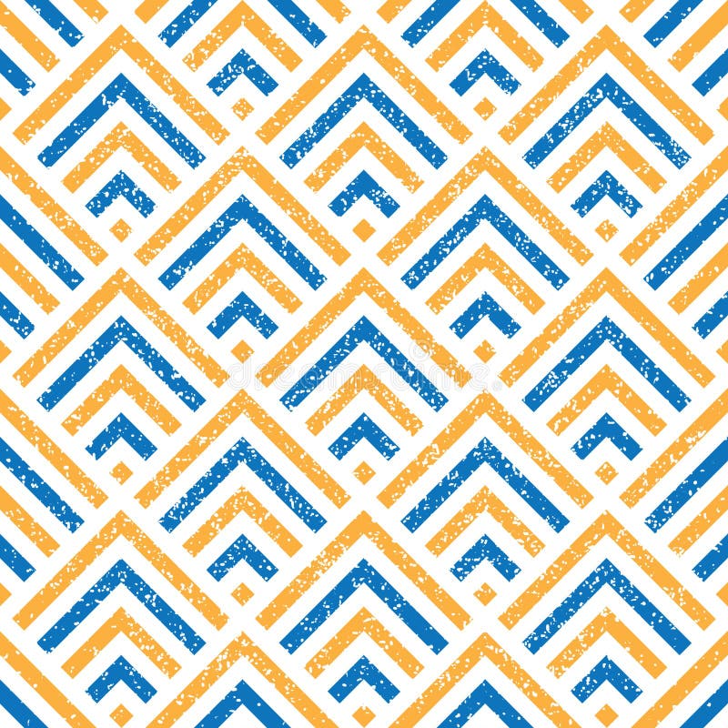 Seamless Pattern with Oblique Orange and Blue Bands 7087, Modern ...