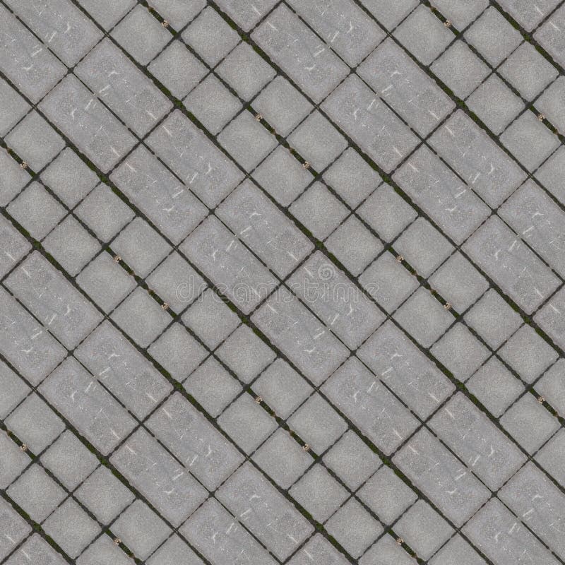 Seamless Pattern with Old Road Tile with Grass Stock Photo - Image of ...