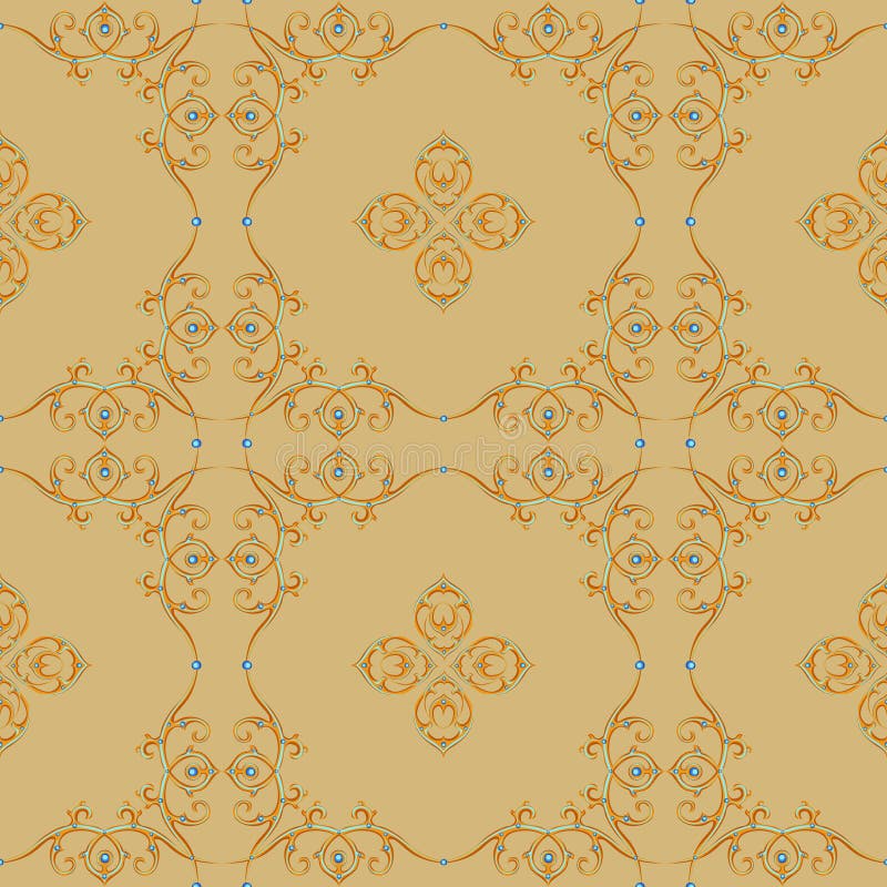 Seamless pattern old style stock vector. Illustration of mysterious ...