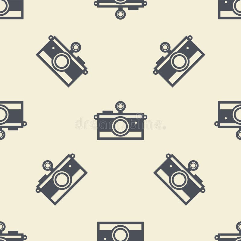 Seamless Pattern Old Vintage Film Photography Camera Stock Vector ...