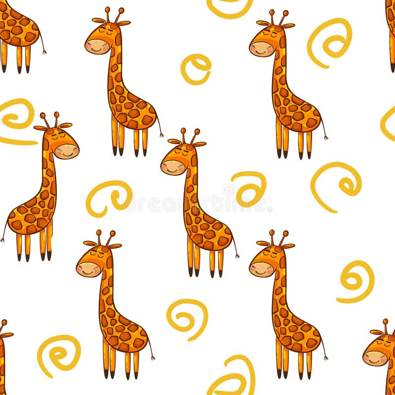 Seamless Pattern of Cochlea and Shell Stock Illustration - Illustration ...