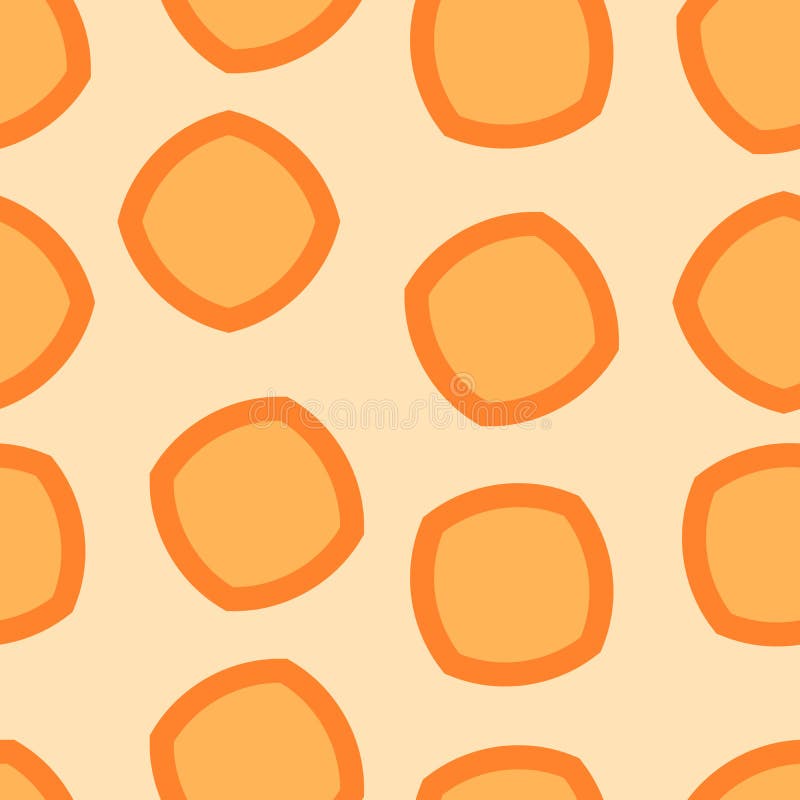 Seamless Pattern in Orange Tones Stock Illustration - Illustration of ...