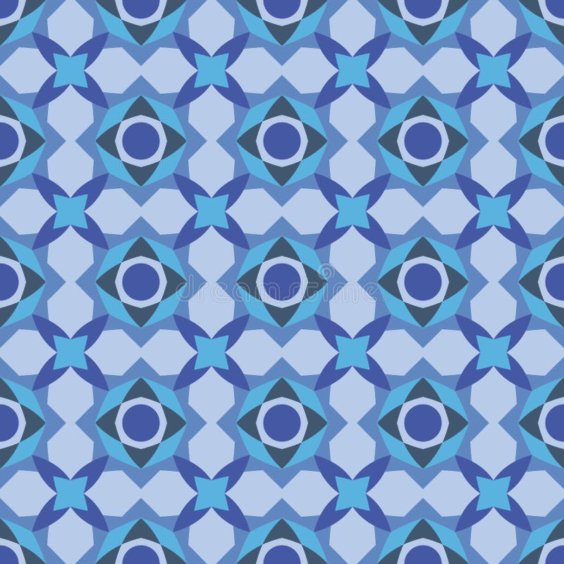 Seamless Pattern with Ordered Arrangement of Abstract Geometric Shapes ...