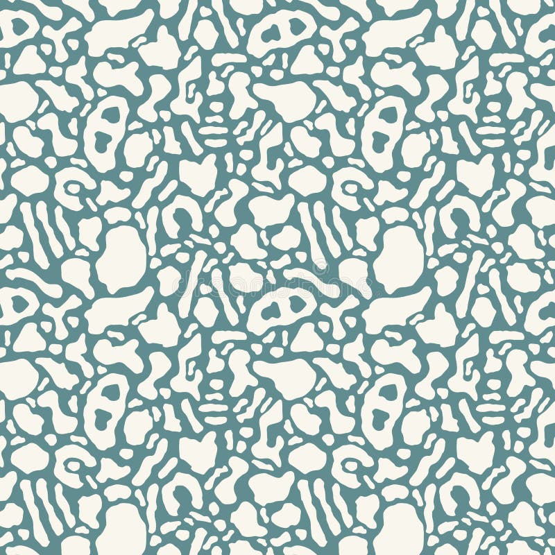 Seamless Pattern with Organic Rounded and Stripe Shapes, Retro D Stock ...
